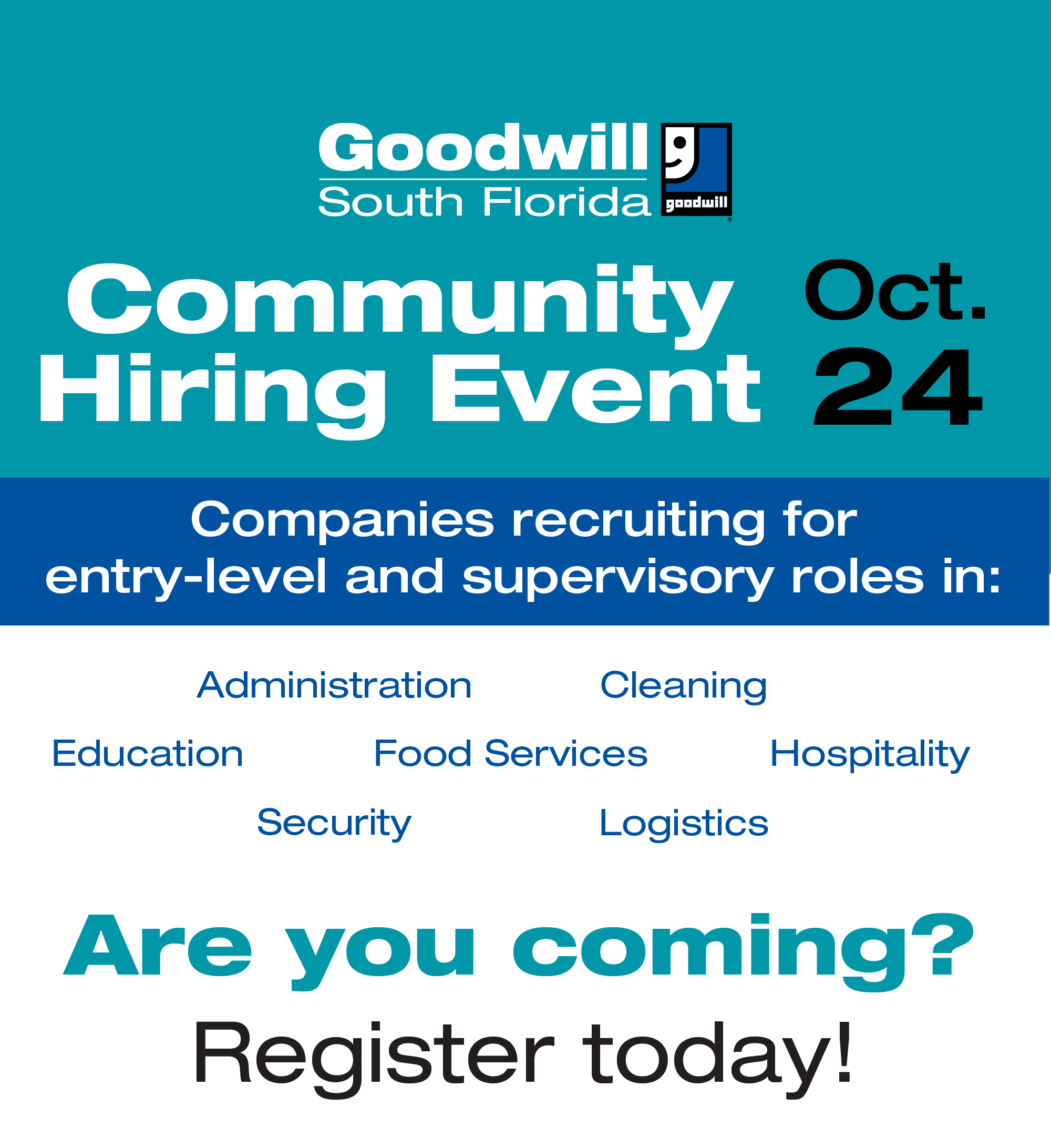 Broward Hiring Event - Goodwill South Florida